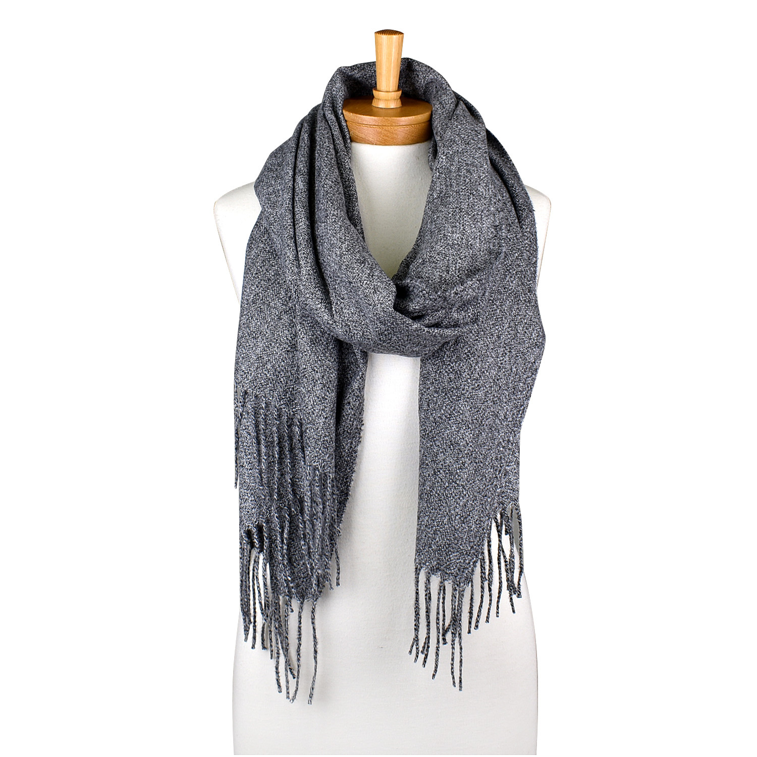 THSS2008: Charcoal: Plain Scarf - Taylor Hill Scarves & Co.